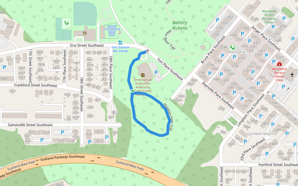 Museum Foot Trail in District of Columbia | Walking Map