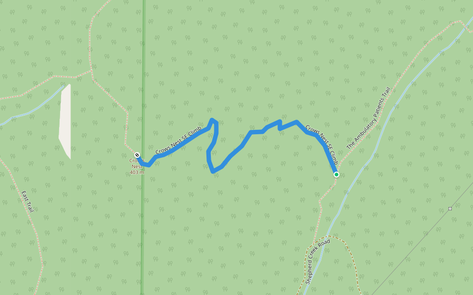 Crows Nest SE Climb in British Columbia | Walking Map