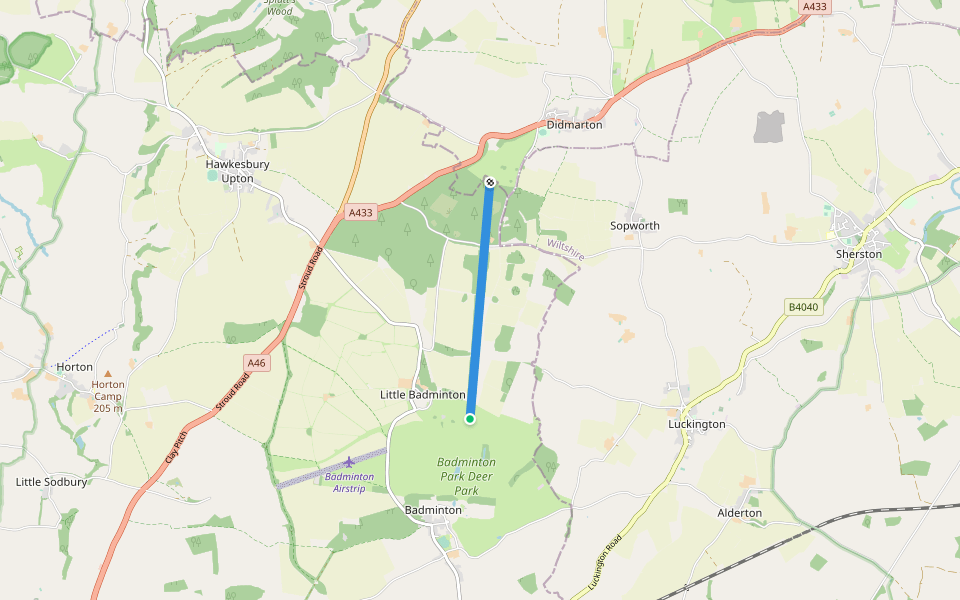 Worcester Avenue Walking And Running Trail - Didmarton, England | Pacer
