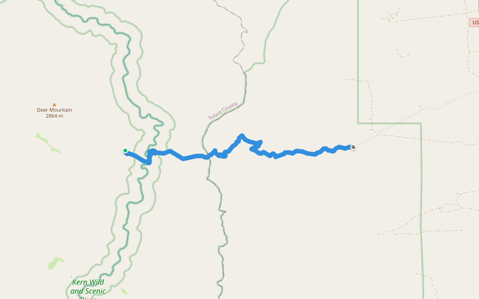 Haiwee Pass Trail in California | Walking Map