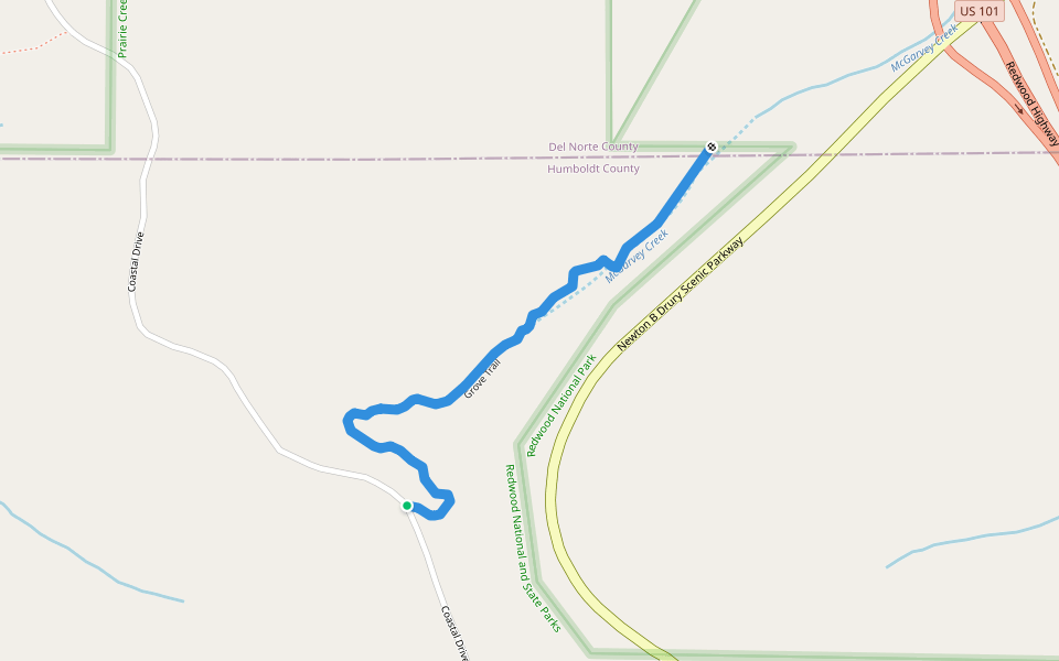 Grove Trail in California | Walking Map