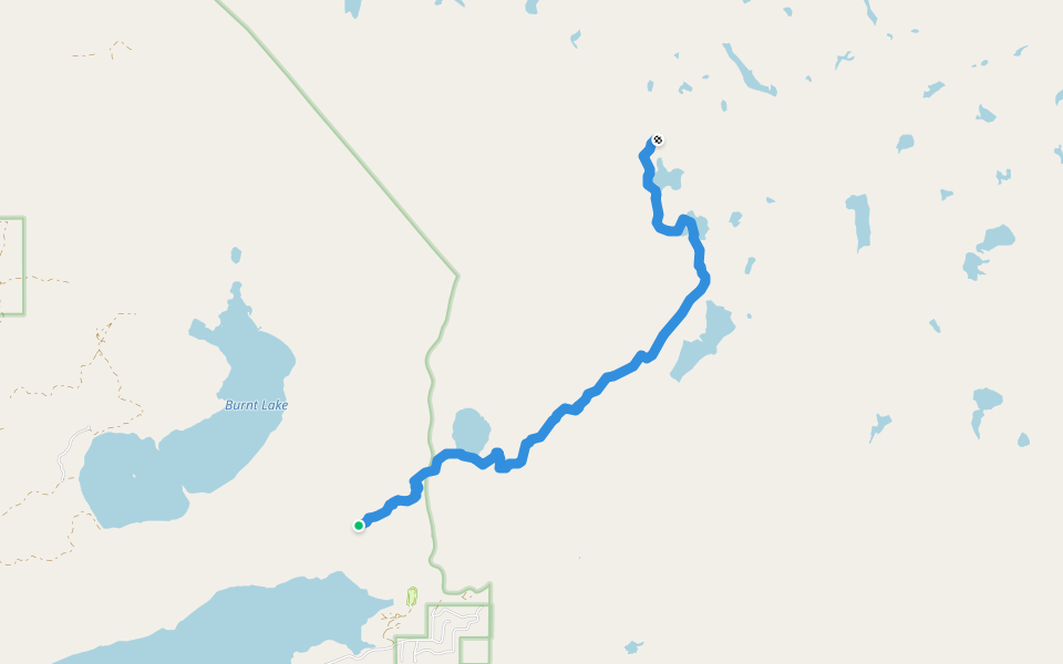 Ruff Lake Trail in Wyoming | Walking Map
