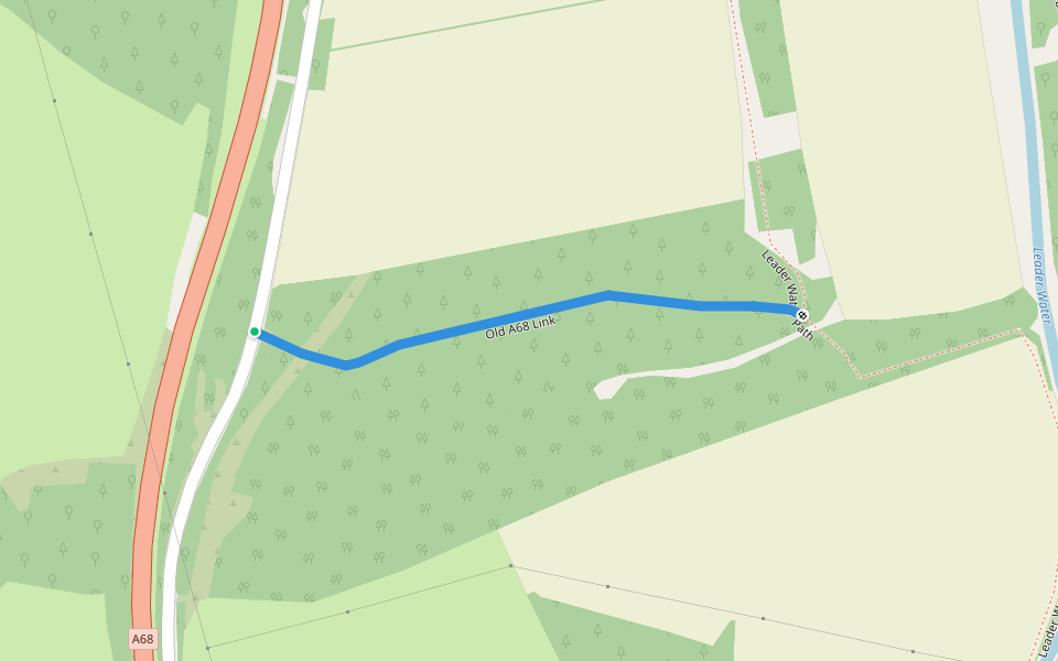 Old A68 Link | Walking Map