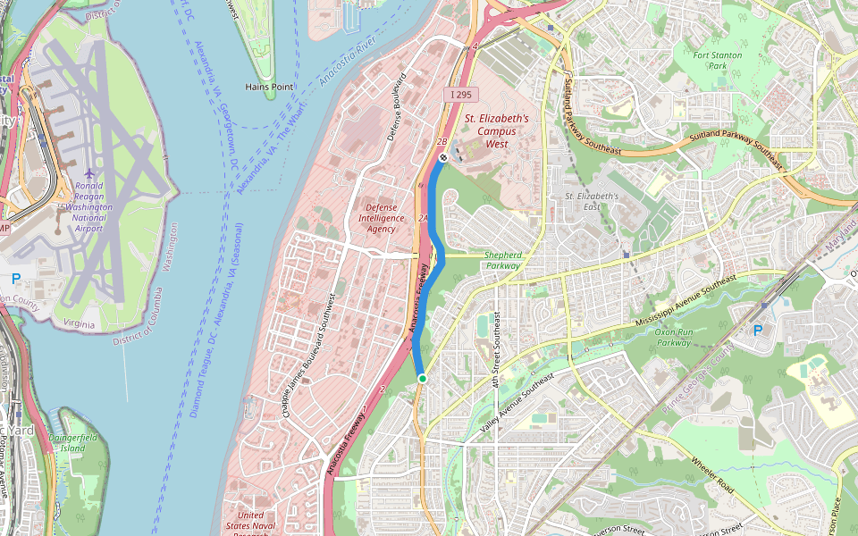 I-295 / Malcolm X Interchange Shared Use Path Hiking Trail - Washington ...