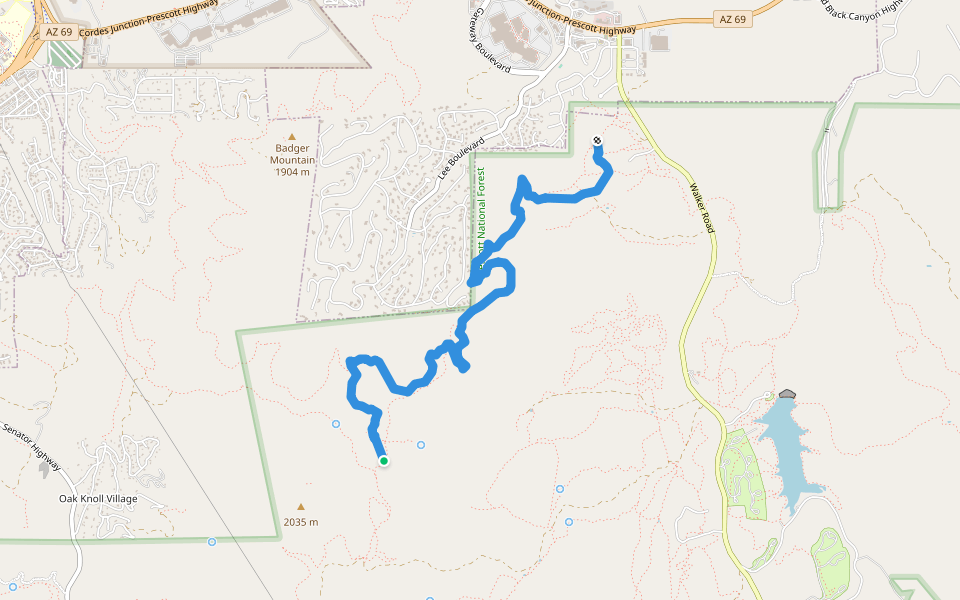 Ranch Trail 62 in Arizona | Walking Map
