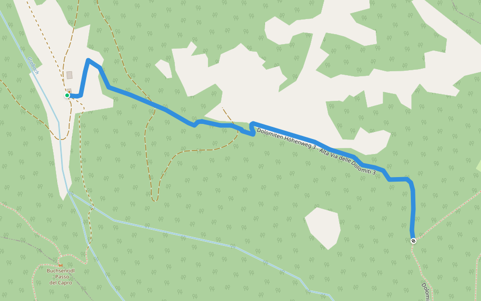 Dolomiten Höhenweg 3 - Alta Via delle Dolomiti 3 | Walking Map