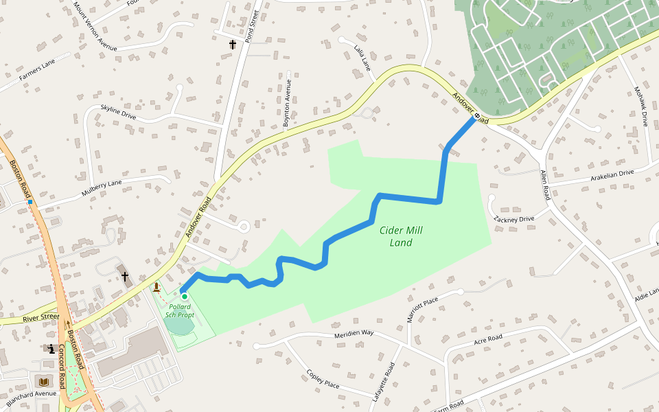 Cider Mill & Bay Circuit Trail in Massachusetts | Walking Map