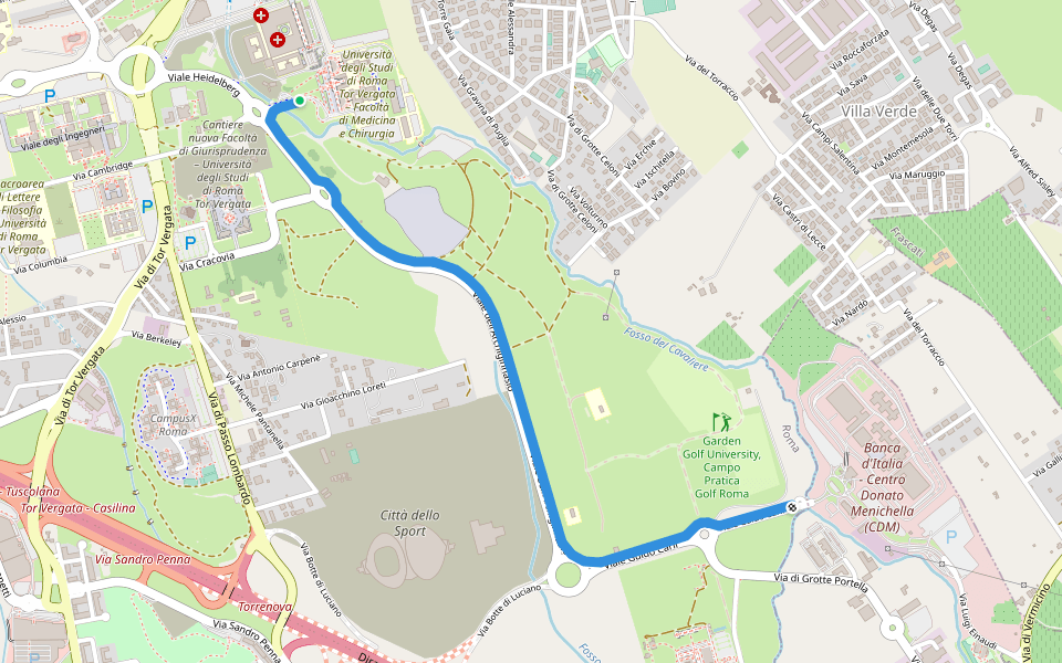 Anagnina-Tor Vergata-Tor Bella Monaca cycle path Hiking Trail - Roma ...