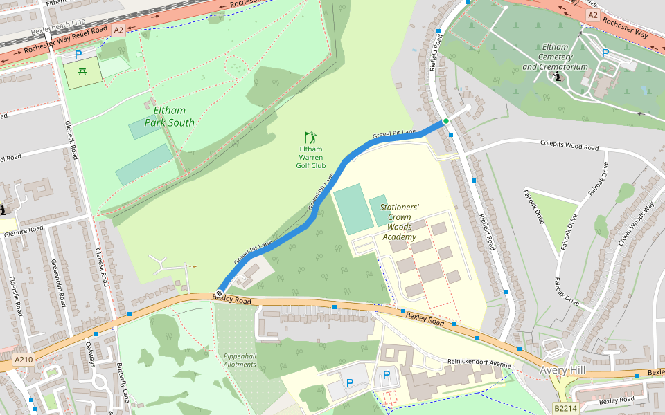 Gravel Pit Lane Walking And Running Trail - London, England | Pacer