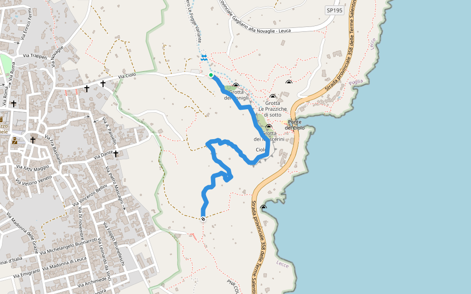PNR COL B11 Belvedere del Ciolo path | Walking Map