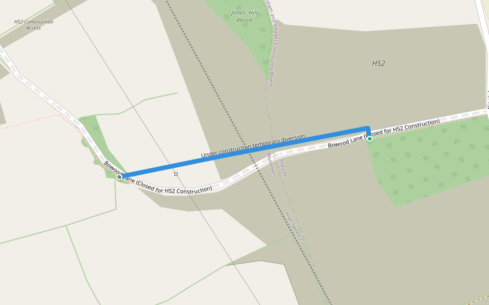 Under construction temporary diversion Walking And Running Trail ...