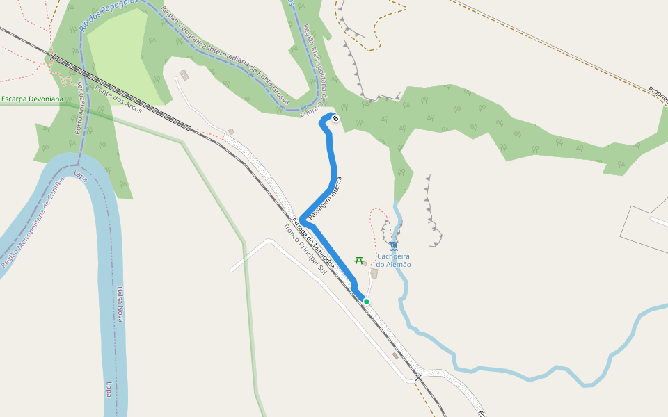 Internal passage Walking And Running Trail - Paraná | Pacer