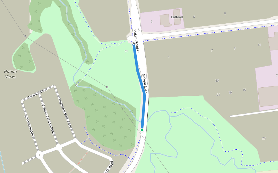 Maketu Road pathway in Auckland | Walking Map