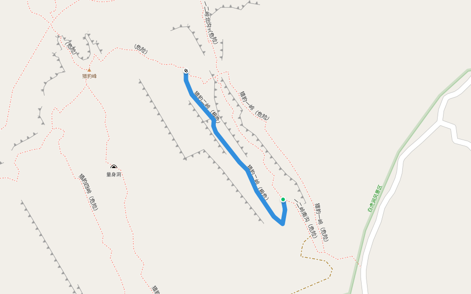 猎豹二岭（极危） Walking And Running Trail - Beijing, Bei Jing Shi | Pacer