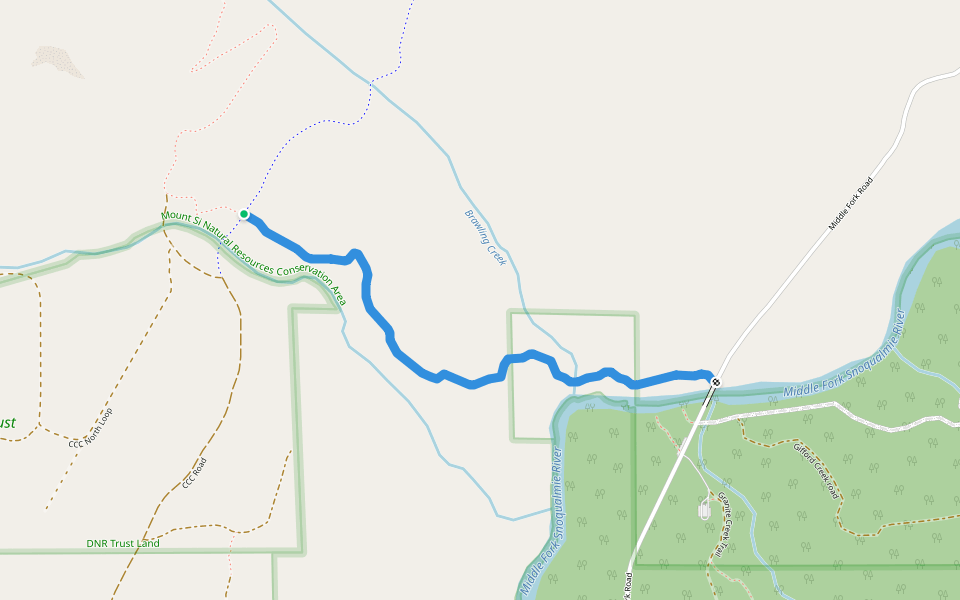 Sitka Spruce Trail in Washington | Walking Map