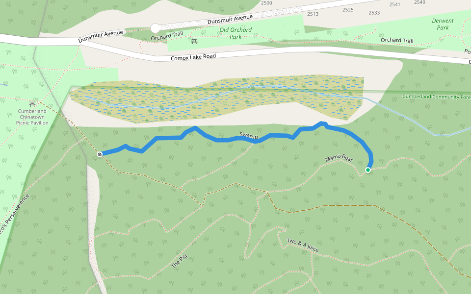 Swamp in British Columbia | Walking Map