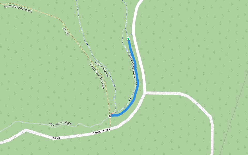 Tyler's Uphill Route in Oregon | Walking Map