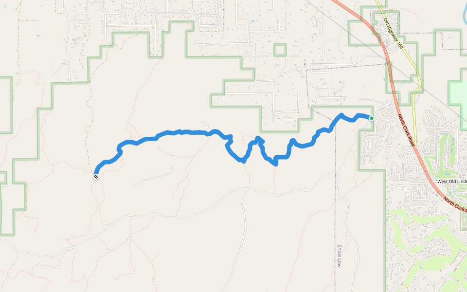 Los Caballos Trail #638 in Arizona | Walking Map