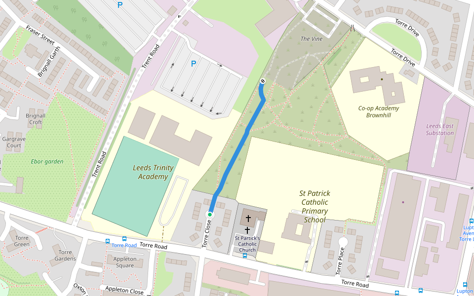 Definitive Footpath LEEDS CITY 15 in England | Walking Map