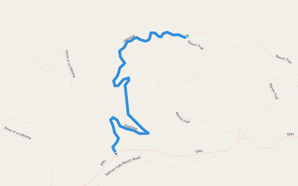 Highline in California | Walking Map