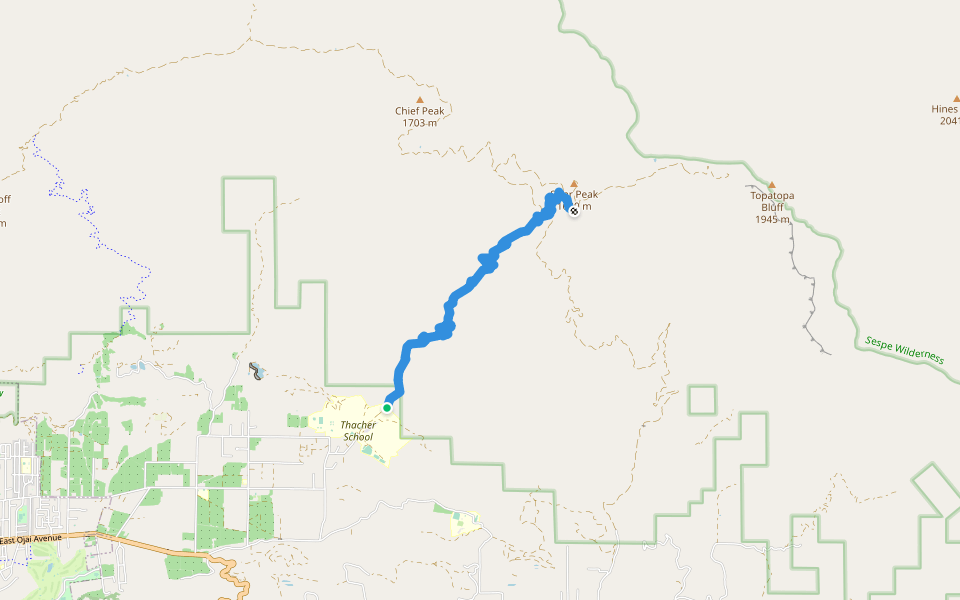 Horn Canyon Trail in California | Walking Map