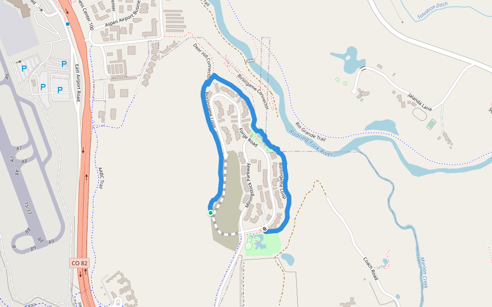 Burlingame Loop in Colorado | Walking Map