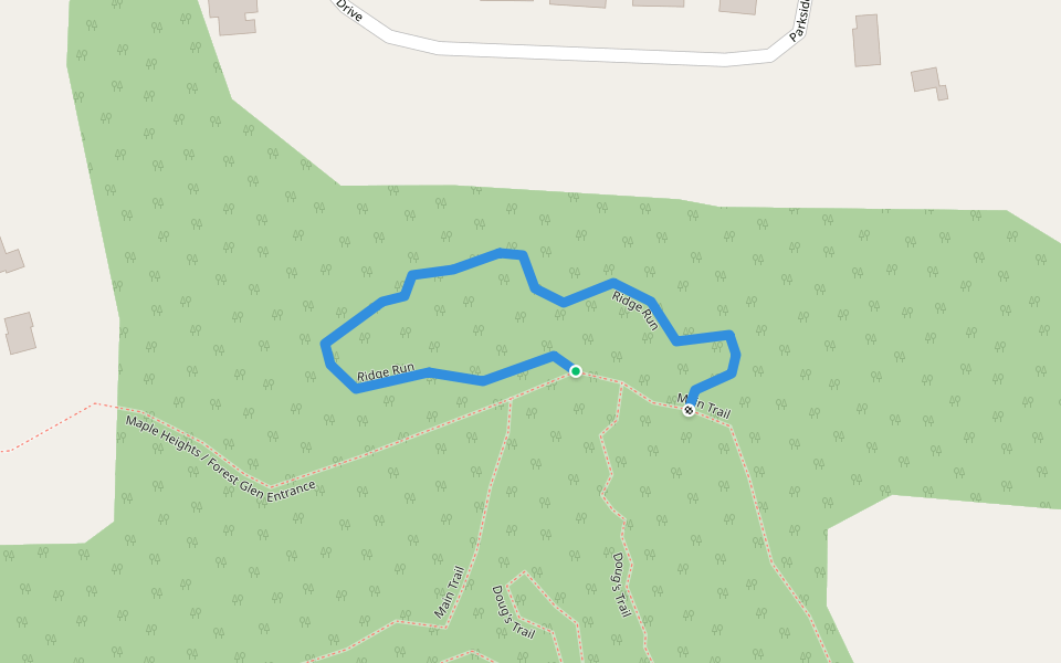 Ridge Run in Ontario | Walking Map