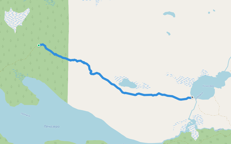 To Kochkozero Walking And Running Trail - Murmansk Oblast | Pacer
