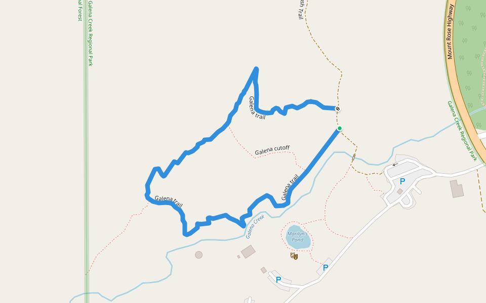 Galena trail Hiking - Reno, Nevada | Pacer