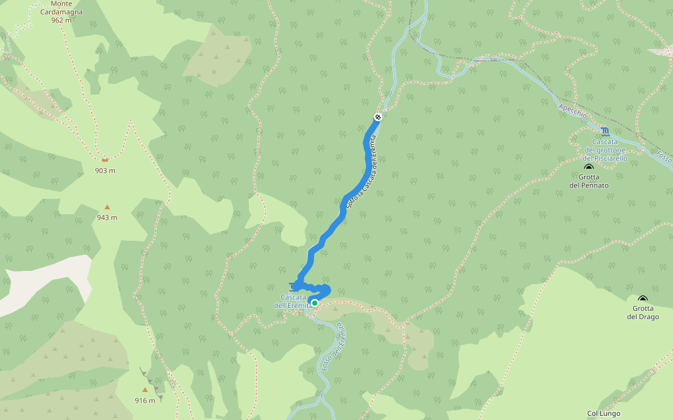 Under the Eremita Waterfall | Walking Map