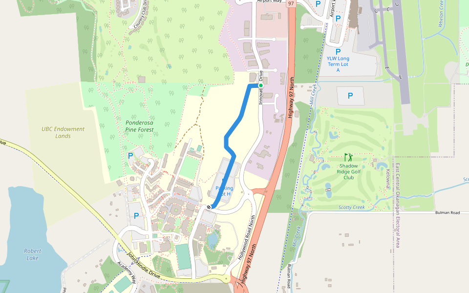 Lower Innovation Precinct Path in British Columbia | Walking Map