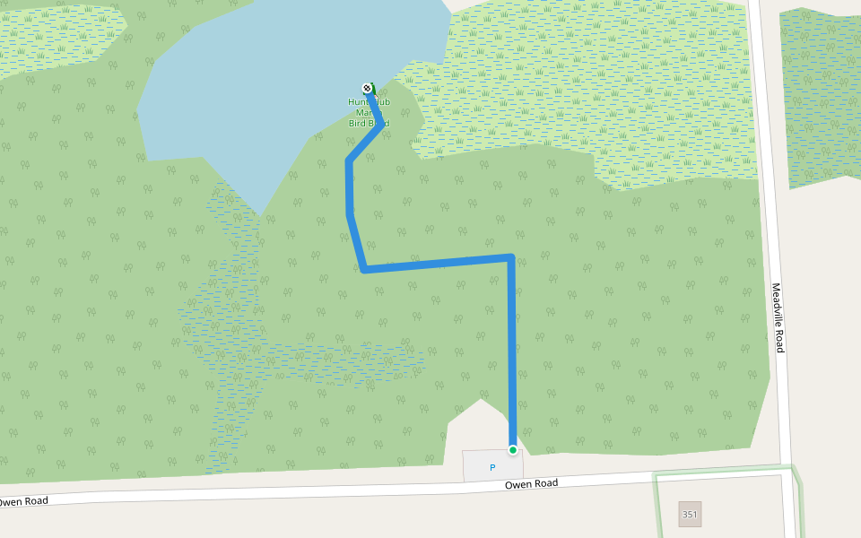 Hunt Club Marsh Trail in New York | Walking Map