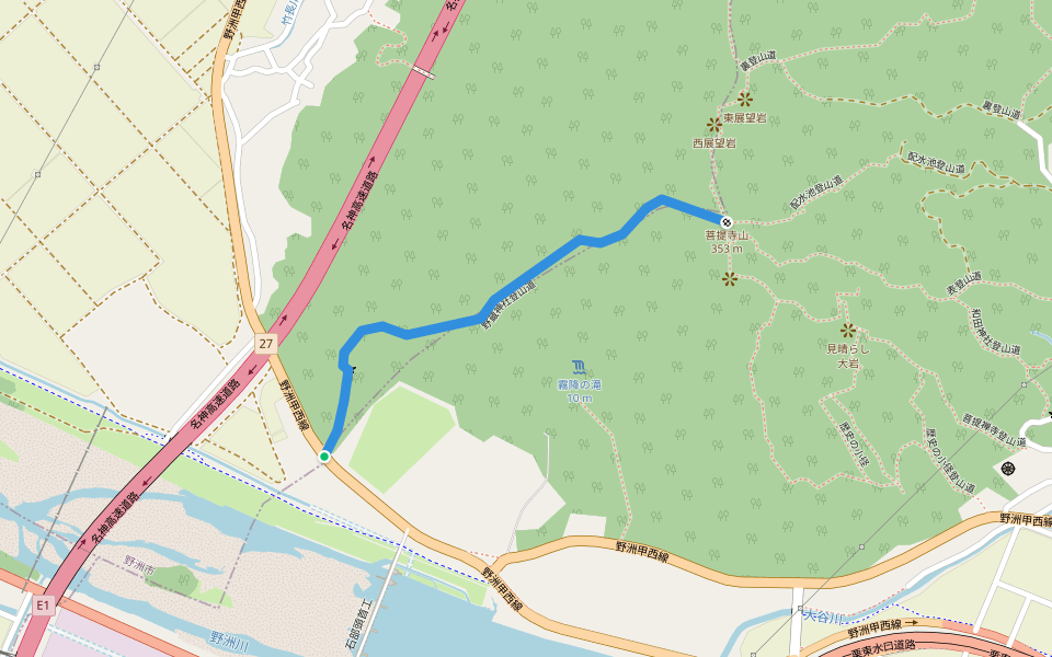 Nozo Shrine mountain trail in Shiga | Walking Map