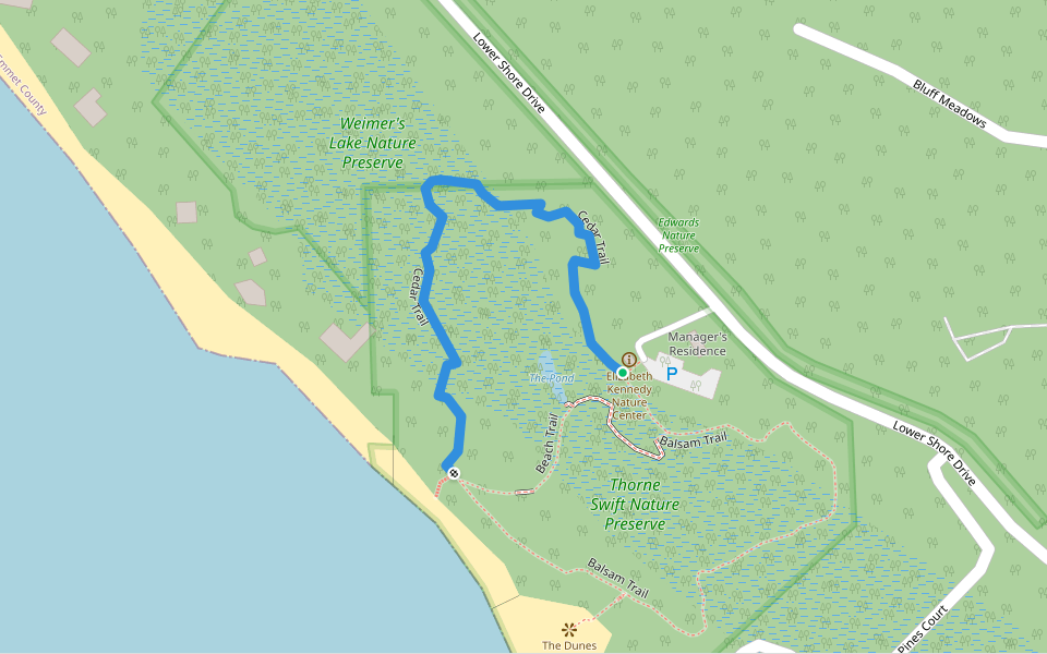 Cedar Trail in Michigan | Walking Map