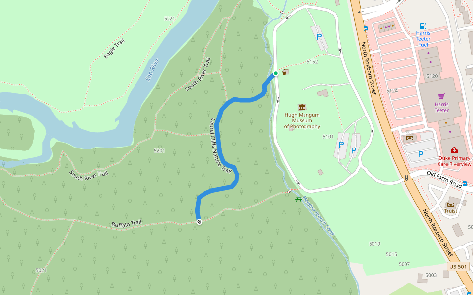 Laurel Cliffs Nature Trail in North Carolina | Walking Map