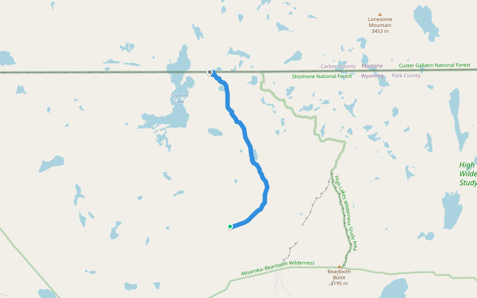 Upper Granite Loop Trail Hiking - Cody, Wyoming | Pacer