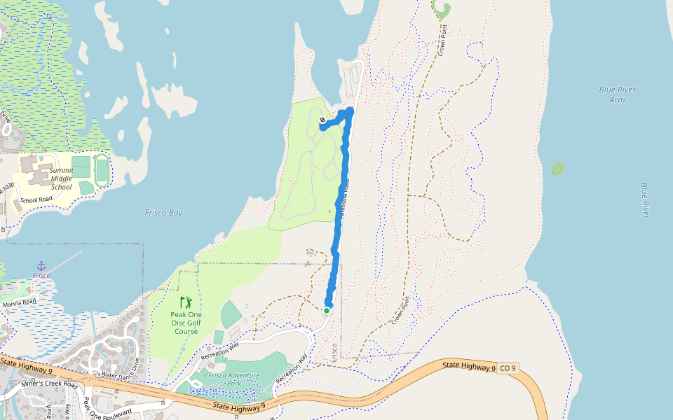 Peak One in Colorado | Walking Map