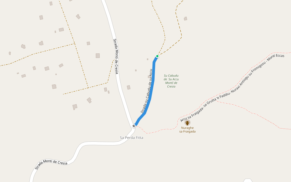 Strada su Cabudu de su Accu | Walking Map