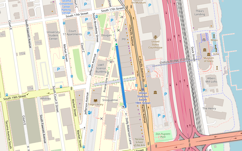 Commerce Street in Washington | Walking Map