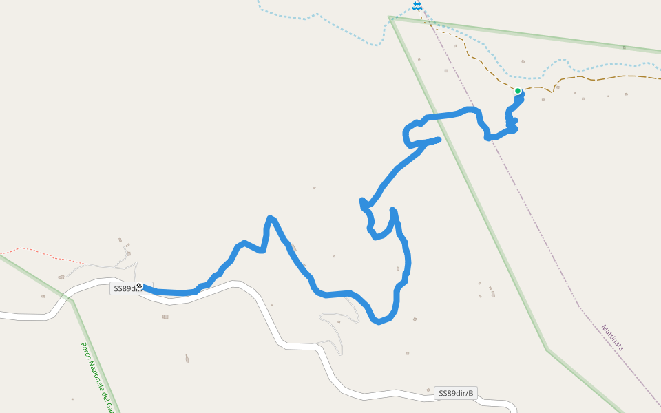 Historic mule track Mattinata - Monte Sant'Angelo | Walking Map