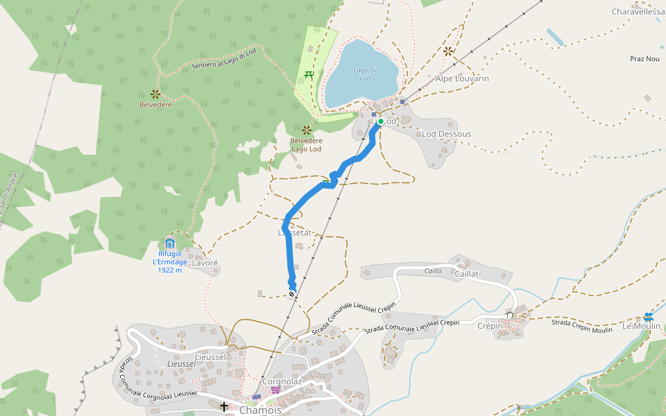 Chamois Trail Lake Lod | Walking Map