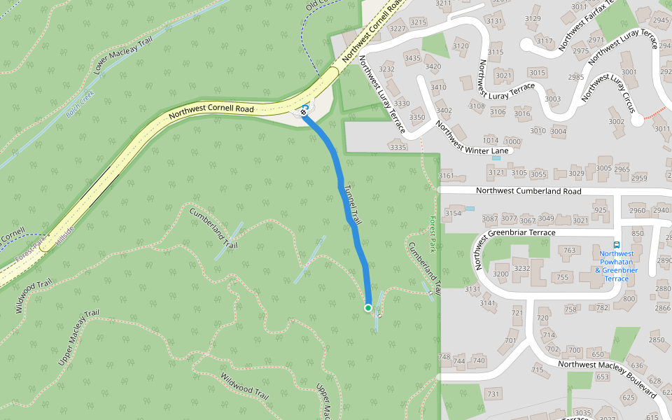 Tunnel Trail in Oregon | Walking Map