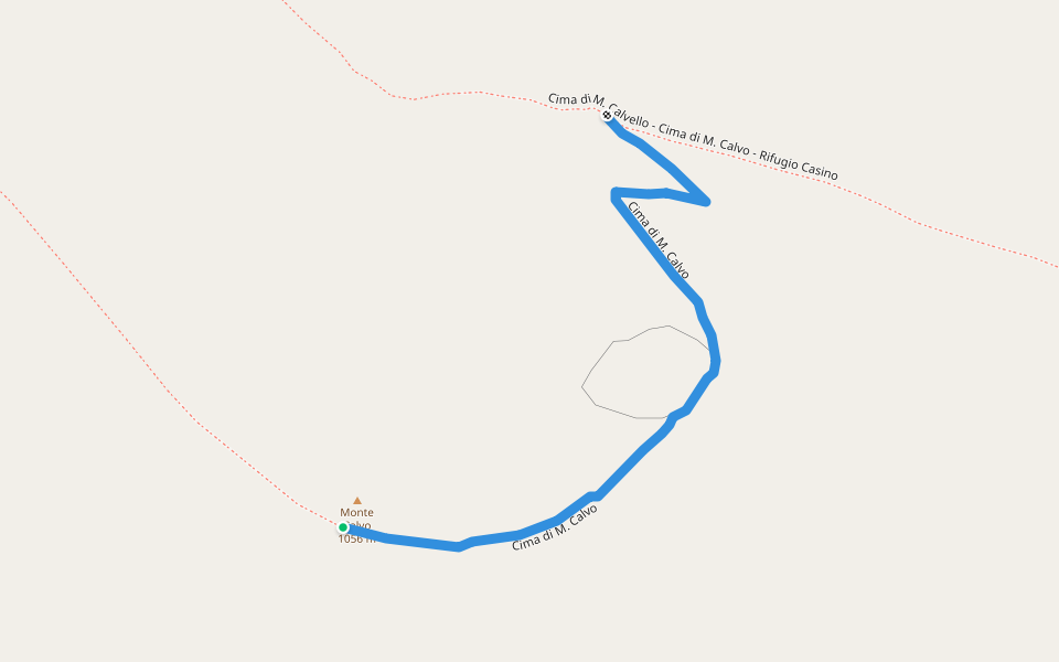 Summit of M. Calvo | Walking Map