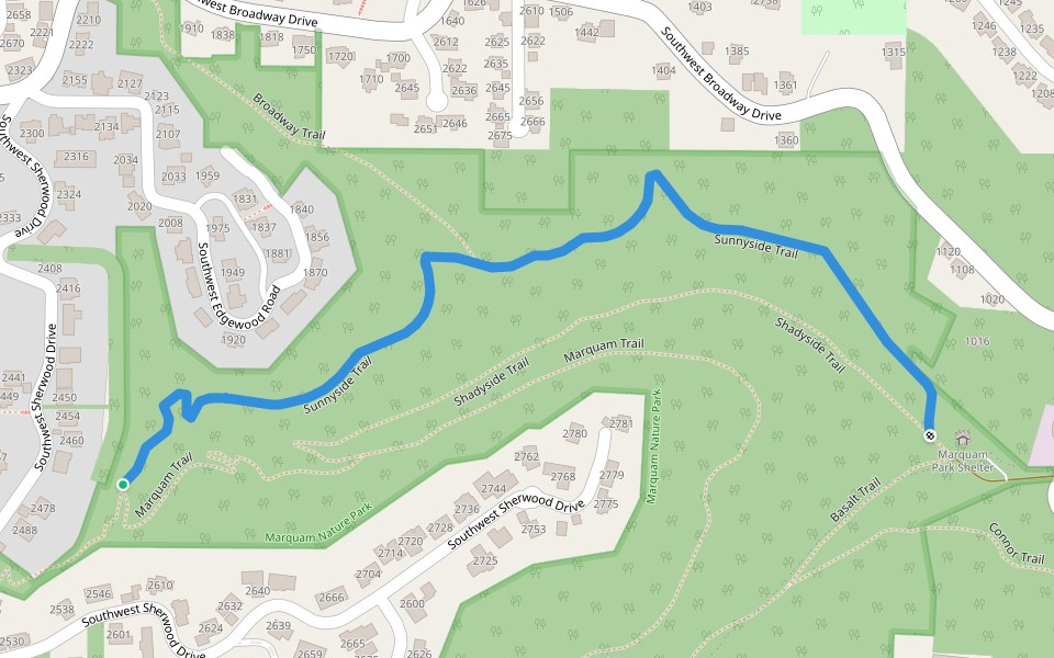 Sunnyside Trail in Oregon | Walking Map