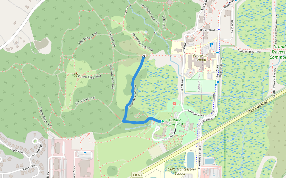 Meadows Loop in Michigan | Walking Map