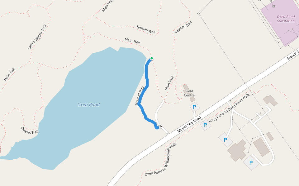 McLeod Trail in Newfoundland and Labrador | Walking Map