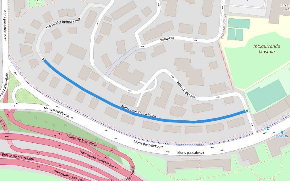 Marrutxipi Behea kalea in Euskadi | Walking Map