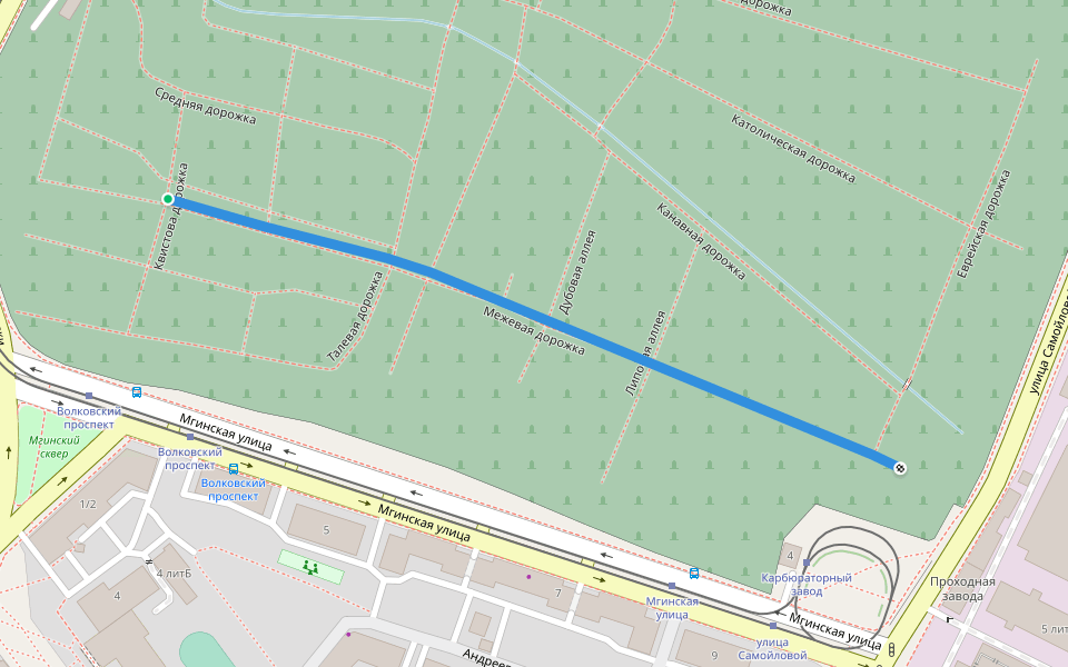 Boundary path Walking And Running Trail - Sankt-Peterburg | Pacer