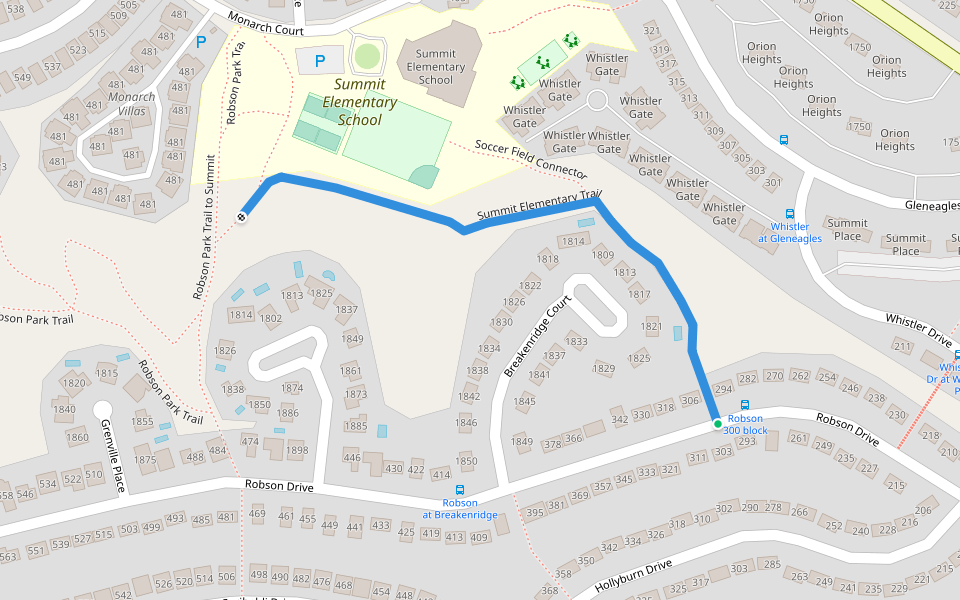 Summit Elementary Trail in British Columbia | Walking Map
