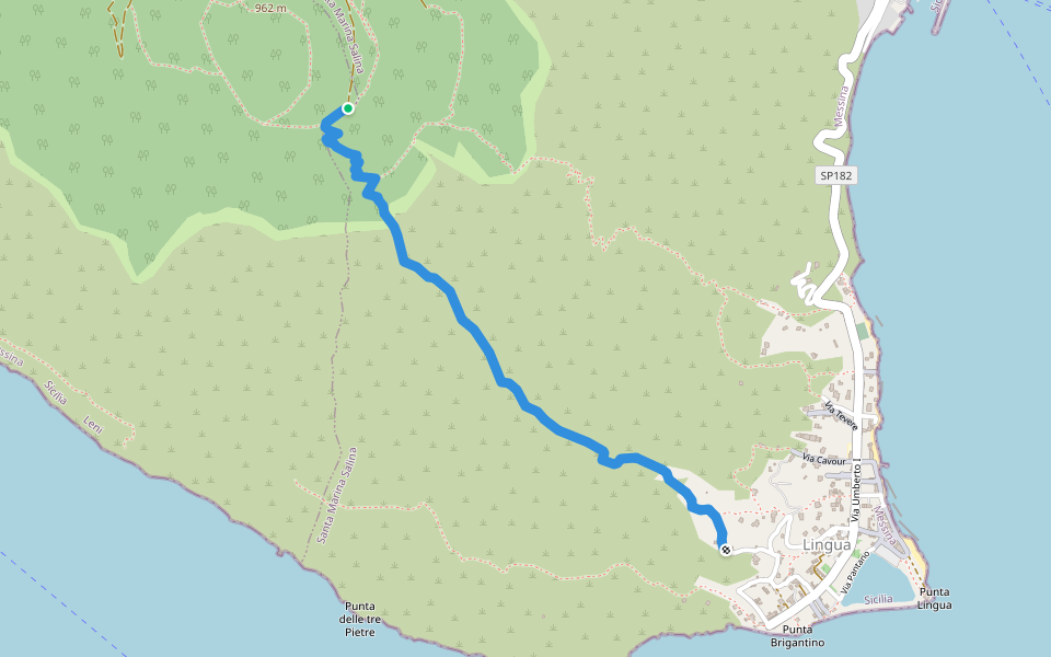 2 Lingua–Monte Fossa path | Walking Map